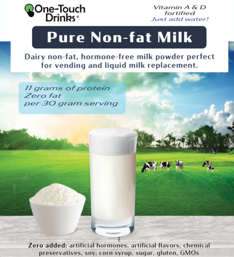 Pure Non-fat Milk Powder by One-Touch Drinks | One-Touch Drinks